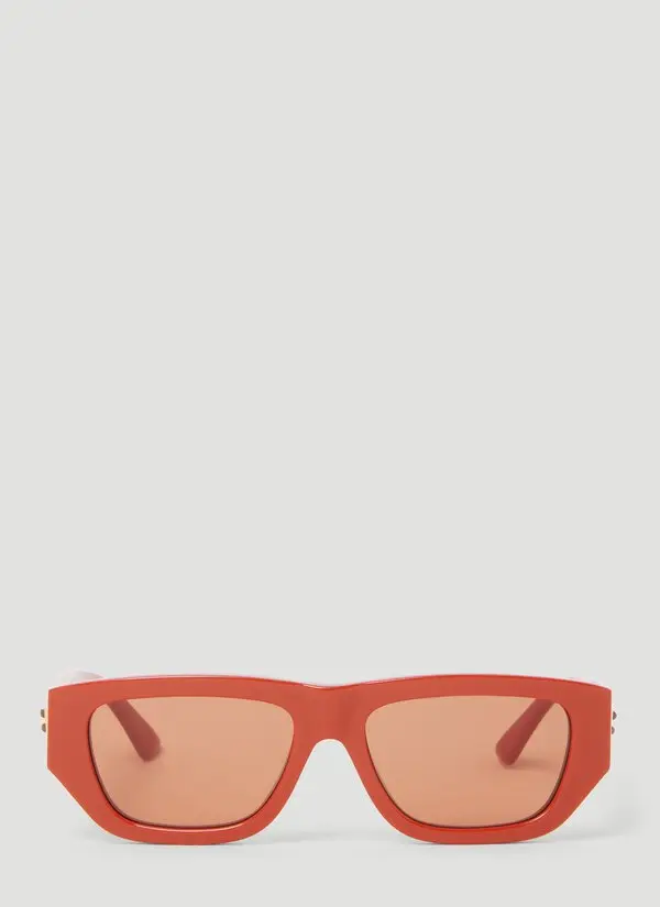 Bottega Veneta Bolt Rectangular Sunglasses - Orange