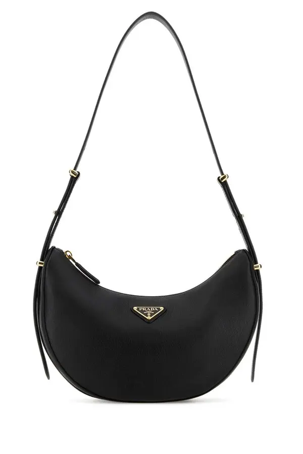 Prada Leather Shoulder Bag - Black