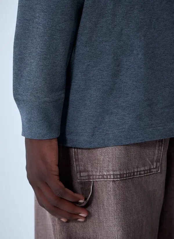 Bottega Veneta Double Cotton Melange Polo Shirt