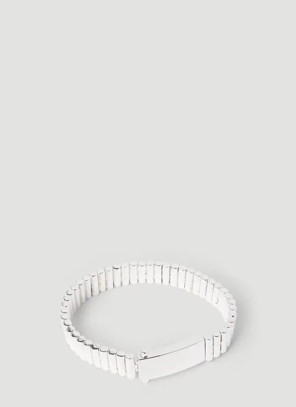 Bottega Veneta Sterling Stacked Bar Tennis Bracelet - Silver