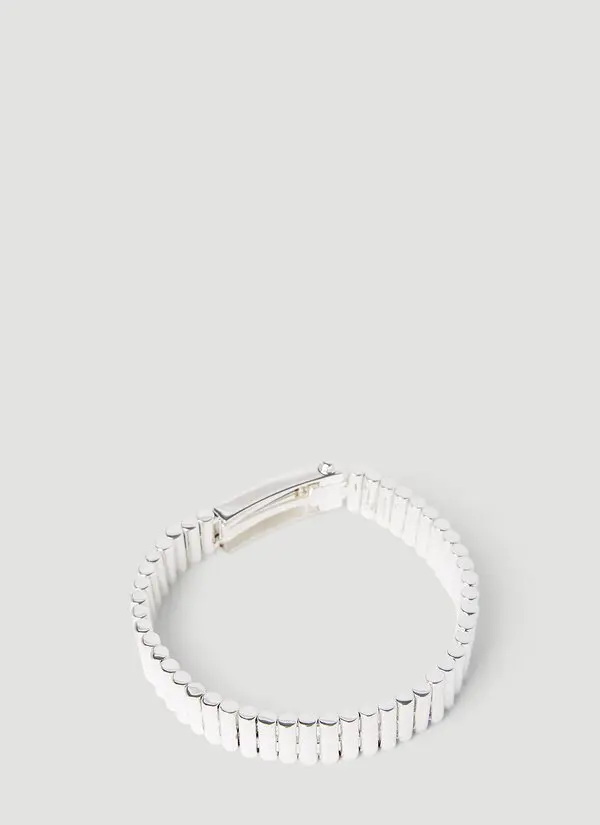 Bottega Veneta Sterling Stacked Bar Tennis Bracelet