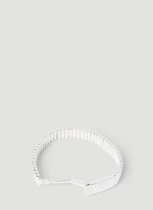 Bottega Veneta Sterling Stacked Bar Tennis Bracelet