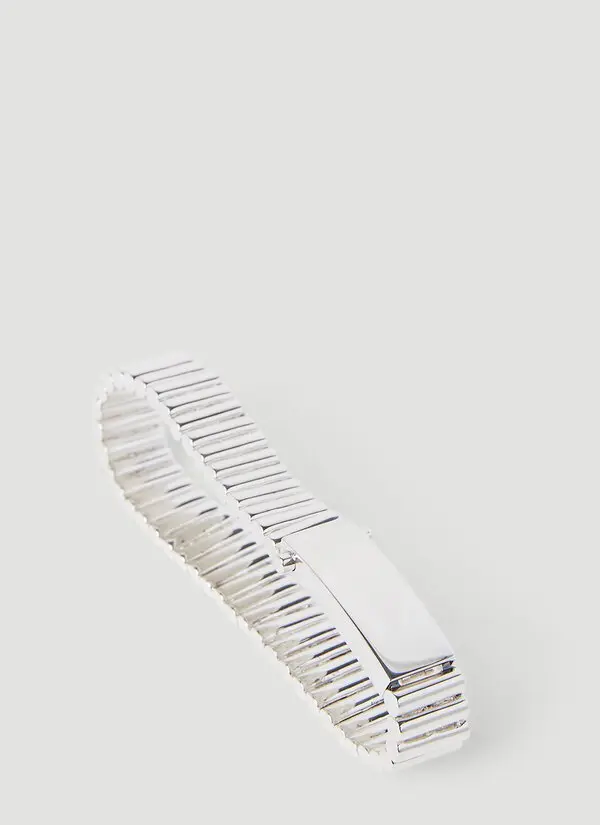 Bottega Veneta Sterling Stacked Bar Tennis Bracelet