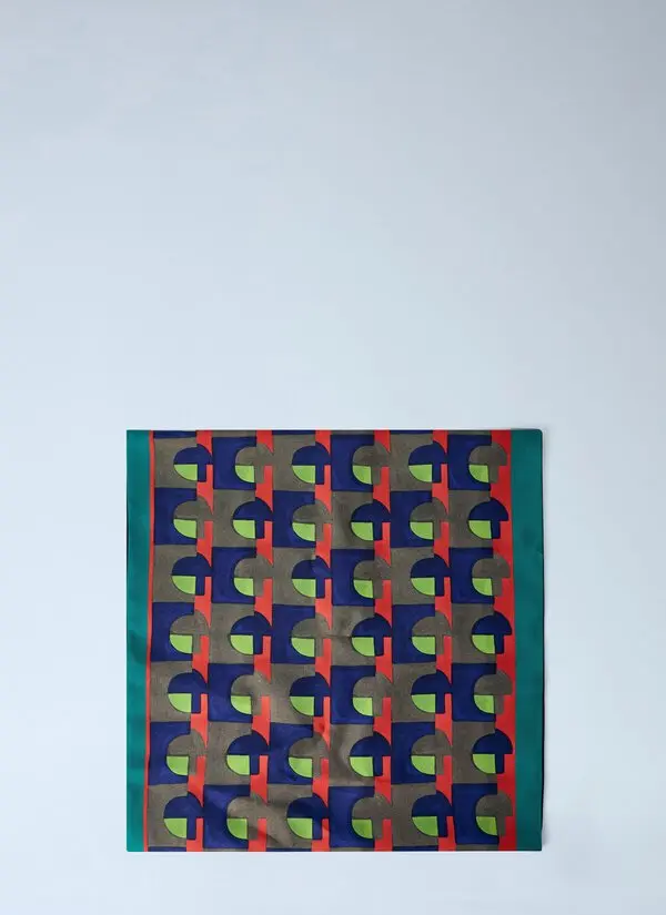 Miu Miu Printed Silk Scarf