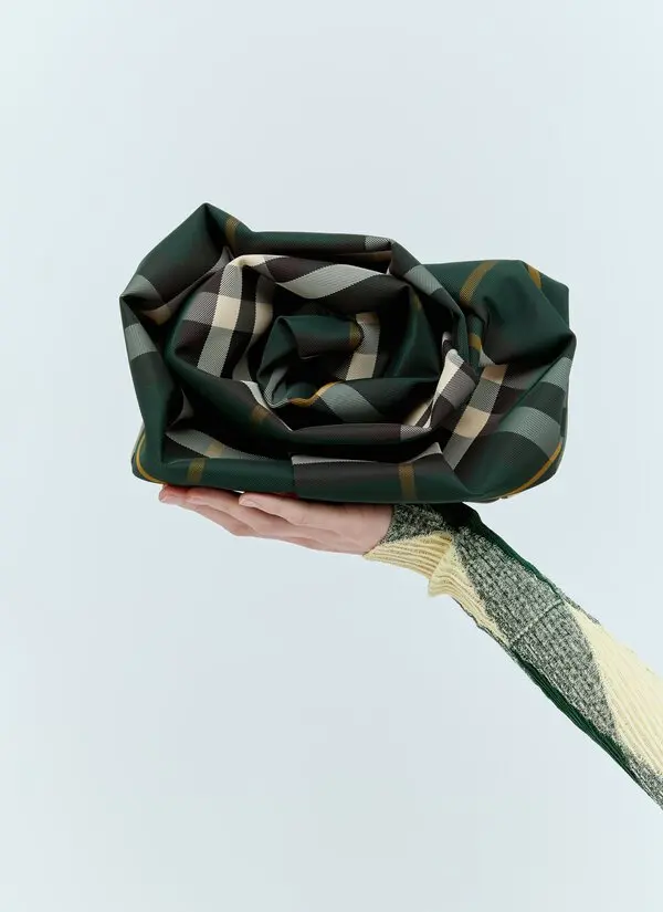 Burberry Rose Check Clutch - Black
