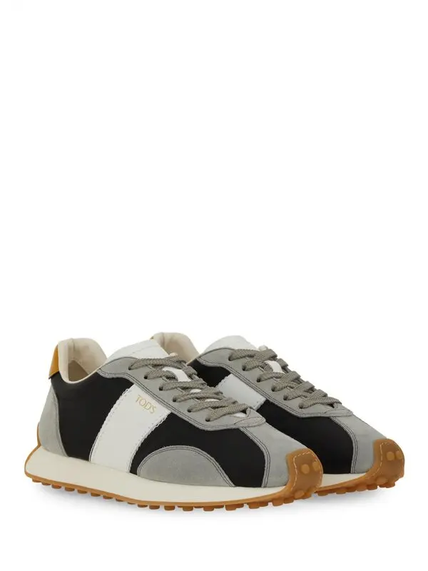 TOD'S Leather And Fabric Sneakers - Gray