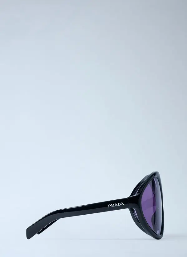Prada Oversized Sunglasses With Logo Detail