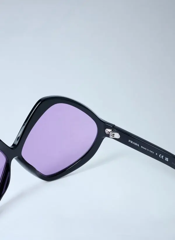 Prada Oversized Sunglasses With Logo Detail