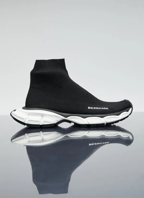 Balenciaga 3xl Knit Sock Sneakers - Black