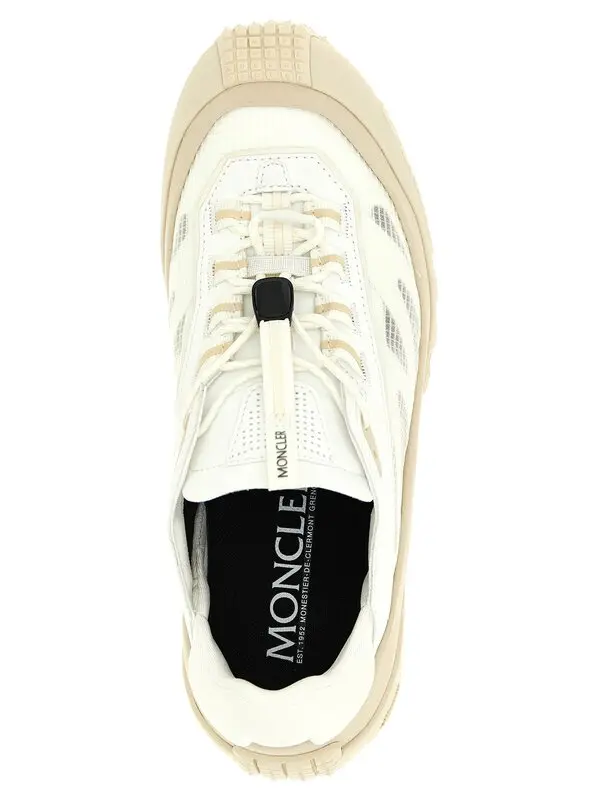 Moncler Trailgrip Lp Suede And Nubuck Sneakers - Cream