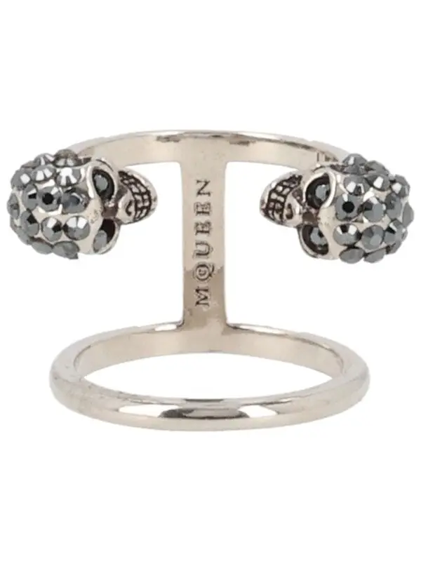 Alexander McQueen Embellished Skull Ring