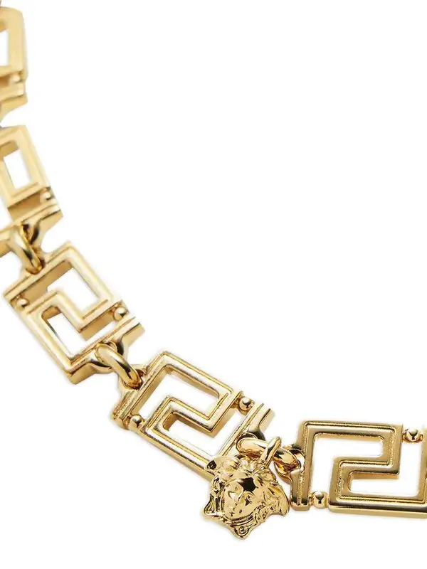 Versace Greek Medusa Necklace - Silver