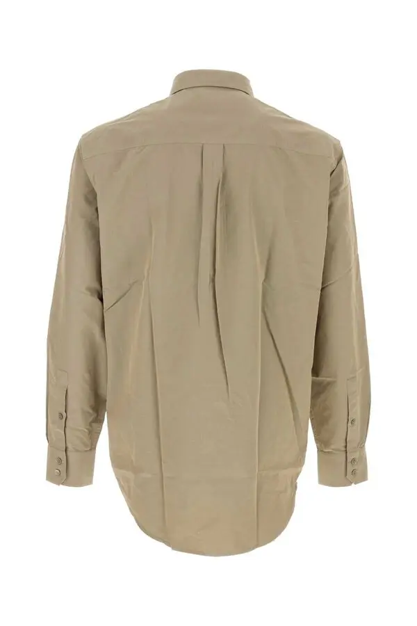 Burberry Khaki Poplin Shirt - Green