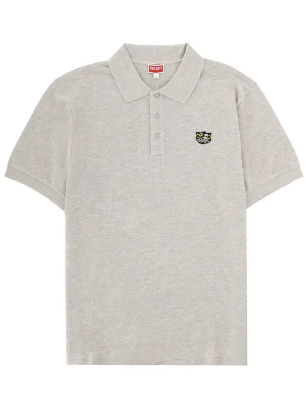 Kenzo Polo With Logo - Gray