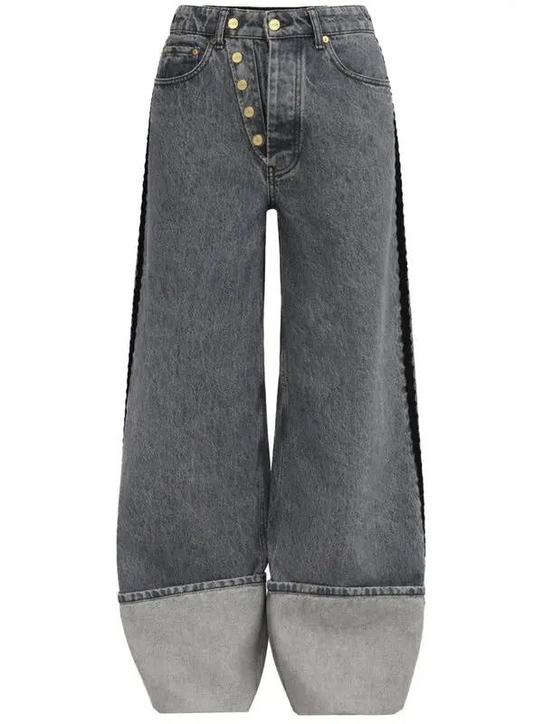 GANNI Double Fly Jeans - Multicolor