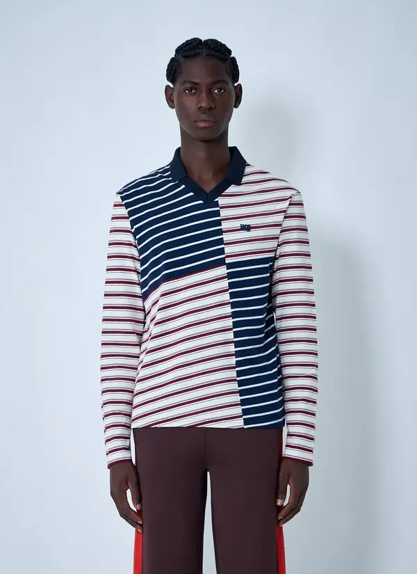 WALES BONNER Logo Motif Polo Shirt