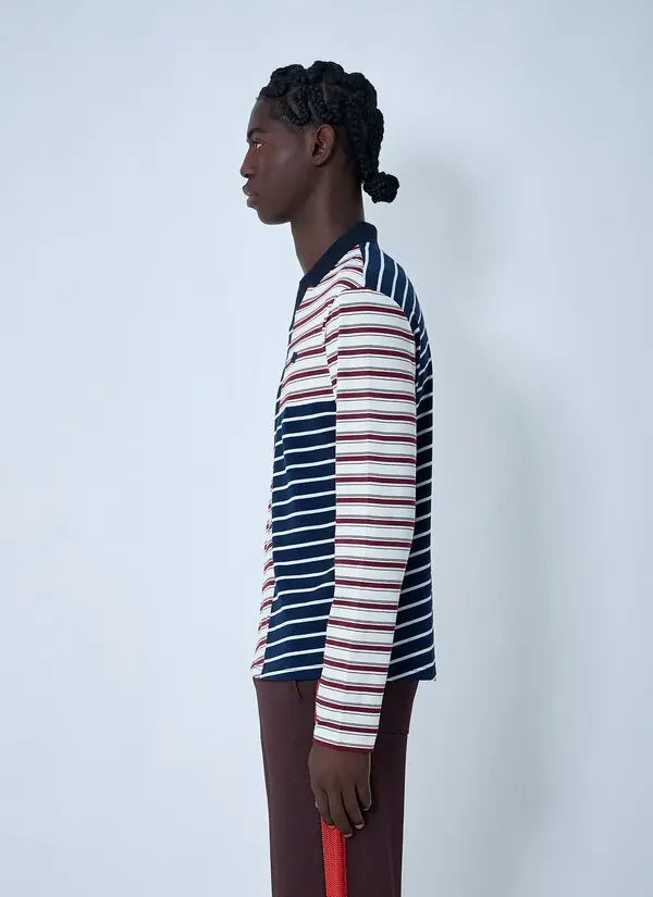 WALES BONNER Logo Motif Polo Shirt
