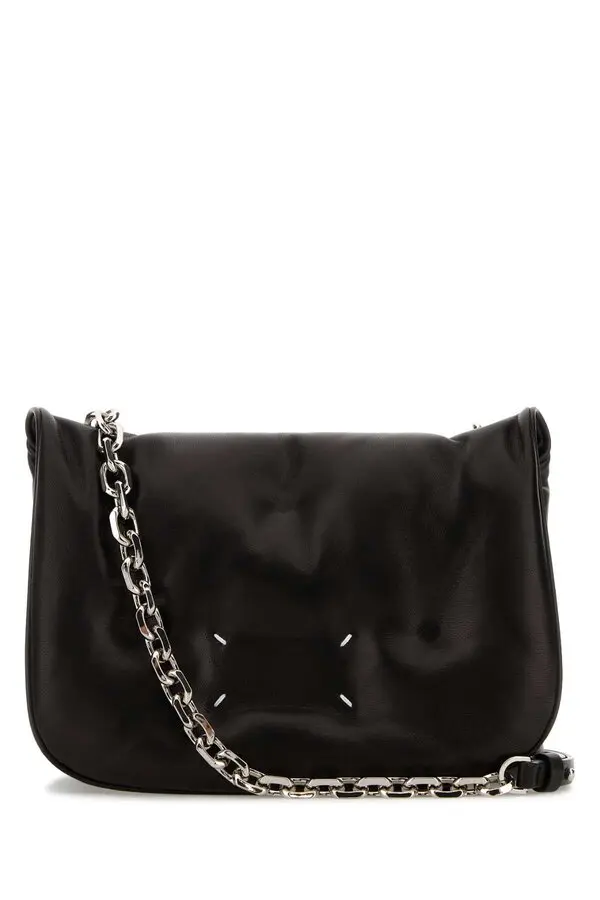 MAISON MARGIELA Leather Crossbody Bag - Black