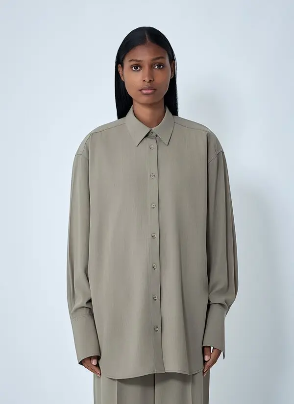 TOTEME Classic Tuxedo Shirt - Cream