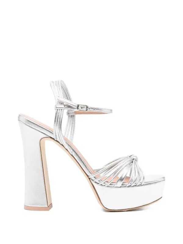 MALONE SOULIERS Lucille Platform Sandals - Silver