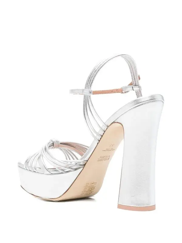 MALONE SOULIERS Lucille Platform Sandals - Silver
