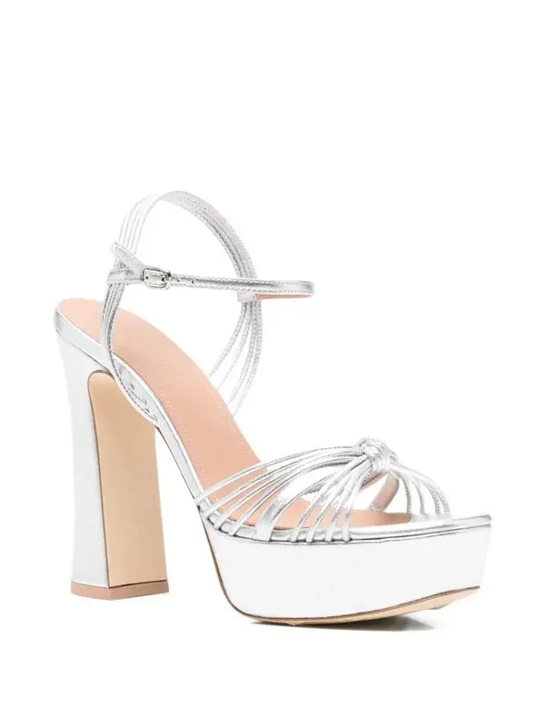 MALONE SOULIERS Lucille Platform Sandals - Silver