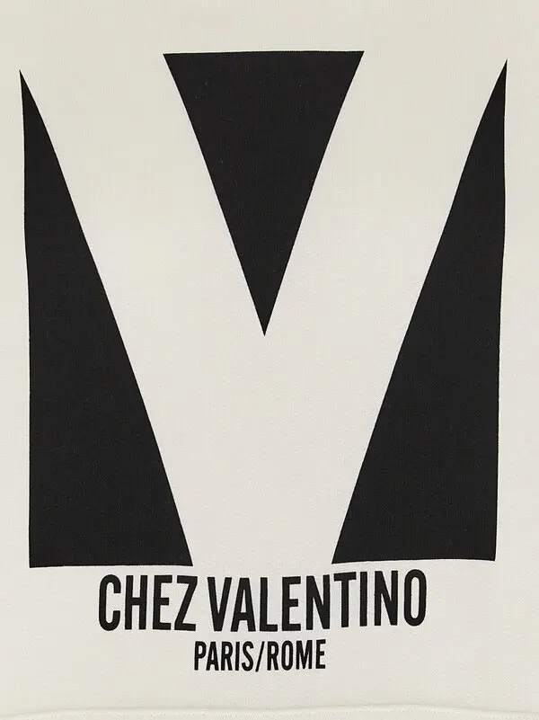 Valentino Garavani Oversized Hoodie With 'chez Print