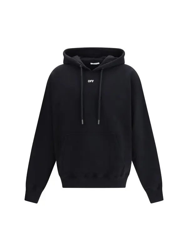 Off-White Skate Hoodie With Printed Logo - Black