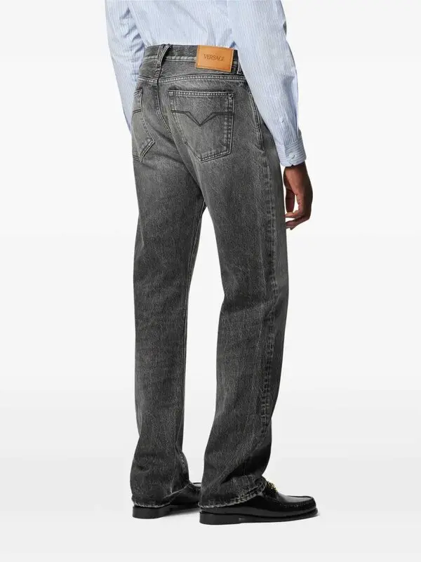 Versace With Logo Appliqu - Gray