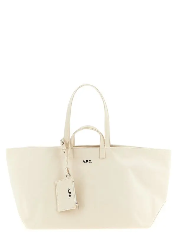 A.p.c. Le Drummer Toile' Large Shopping Bag - Cream