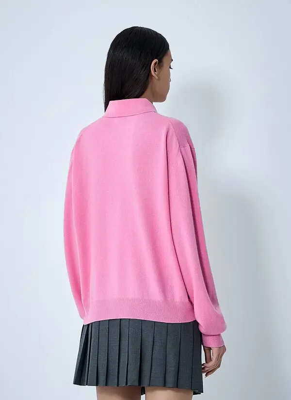 Miu Miu Wool Sweater With Logo Motif