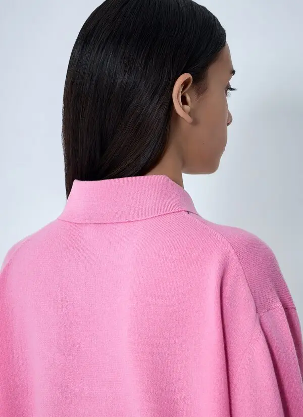 Miu Miu Wool Sweater With Logo Motif