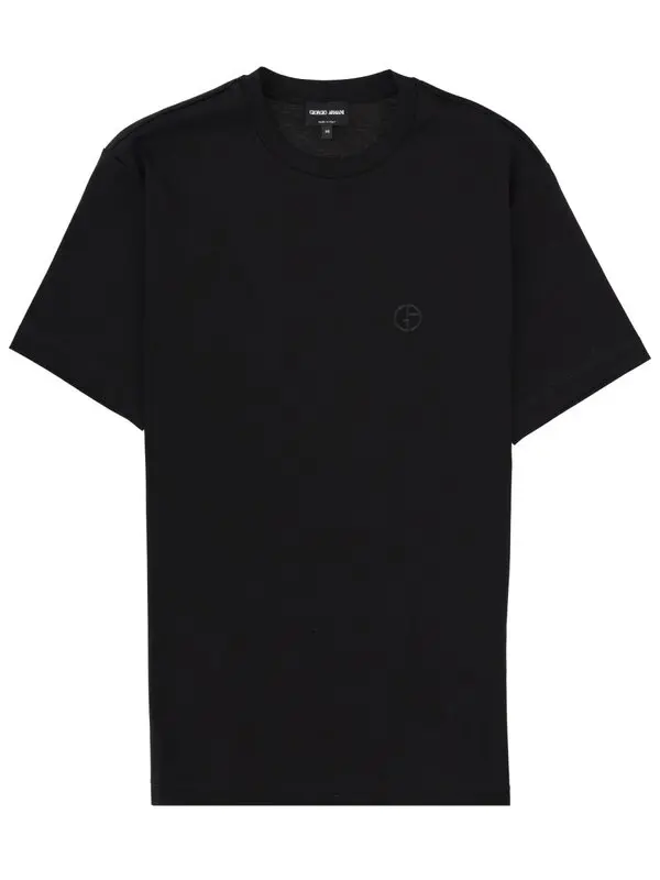 Giorgio Armani T-shirt With Logo - Black