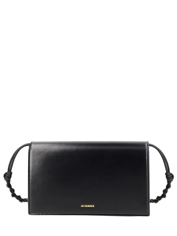 JIL SANDER Tangle Wallet With Logo - Black