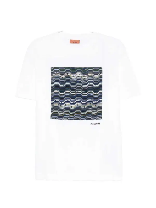 Missoni T-shirt With Zigzag Print - Multicolor