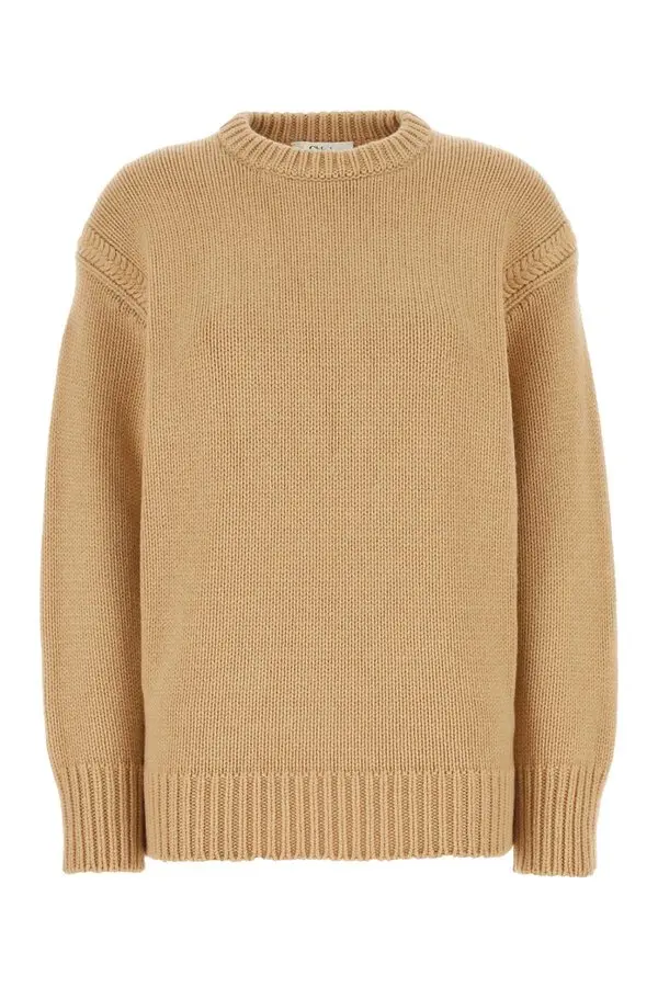 Chloé Cashmere Blend Oversize Sweater - Pink