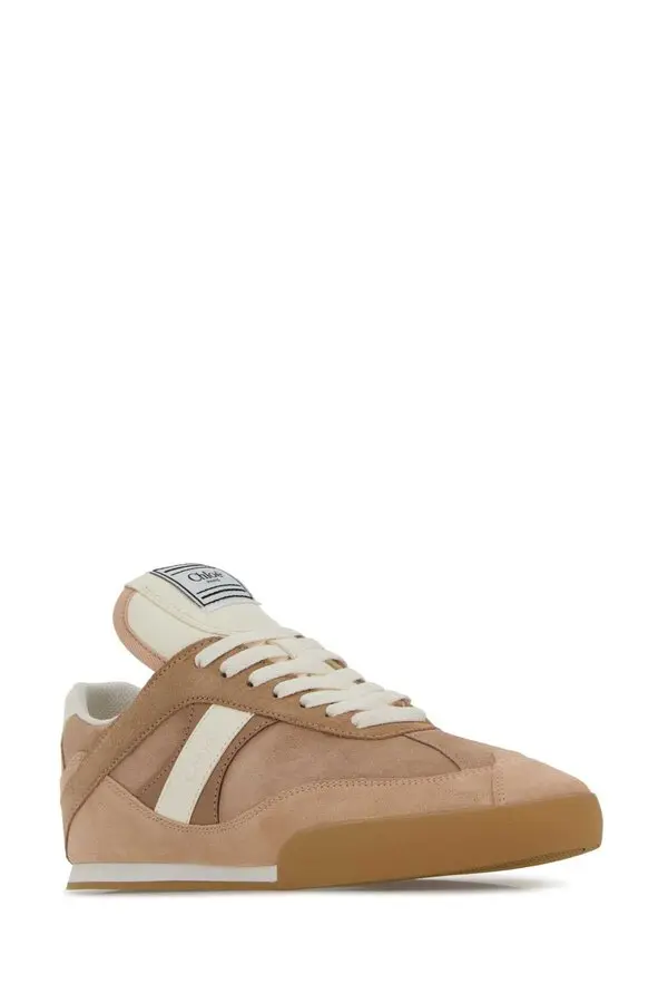 Chloé Kick" Suede Sneakers - Pink