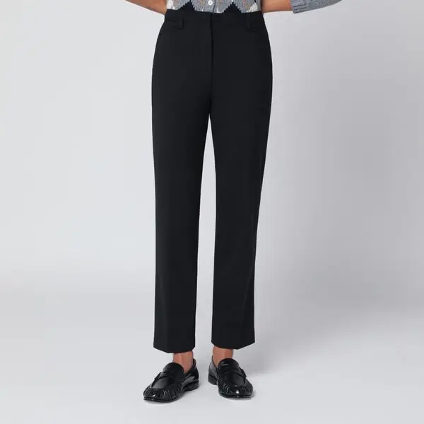 THELATEST Wool-blend Trousers - Black
