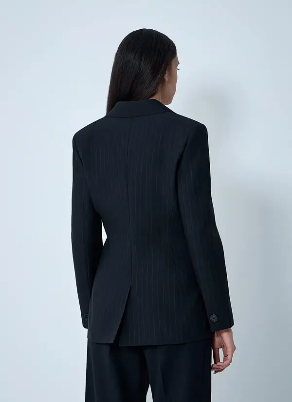 Gucci Double-breasted Wool Blazer With Notched Lapels