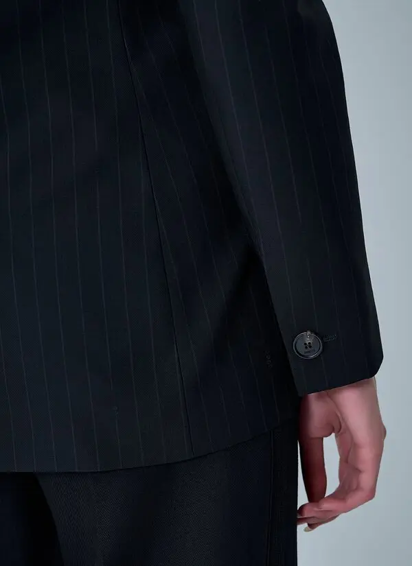 Gucci Double-breasted Wool Blazer With Notched Lapels
