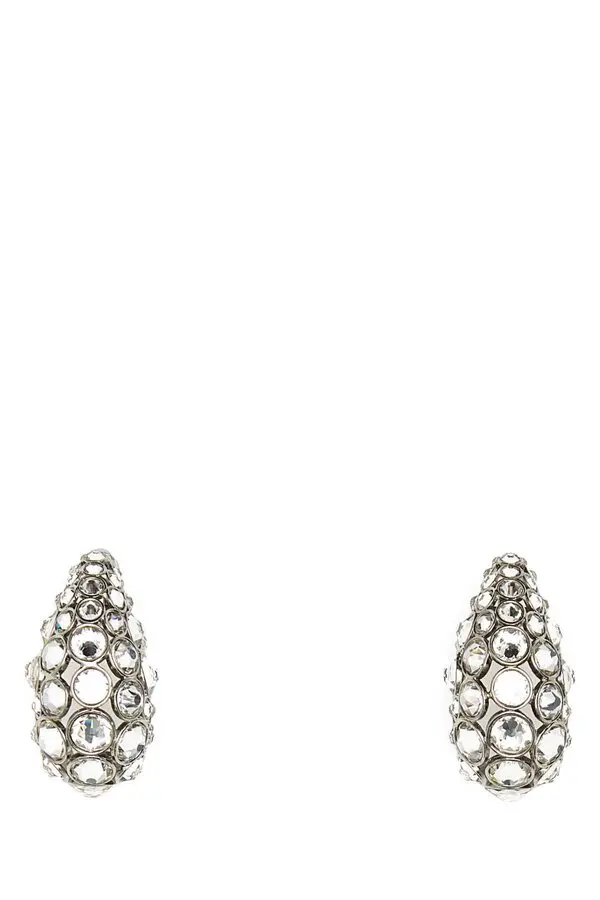 Valentino Garavani Embellished Metal Earrings - Silver