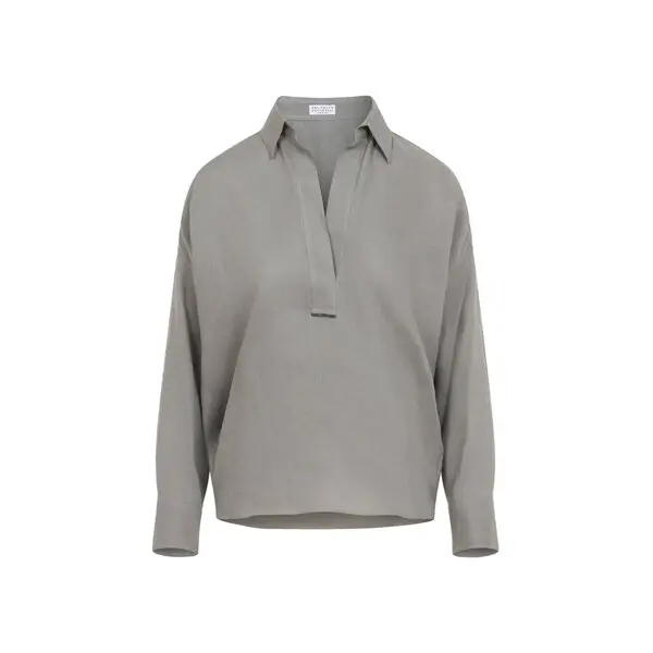 Brunello Cucinelli Linen Blouse
