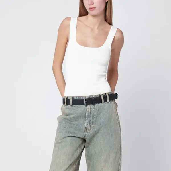 ENTIRE STUDIOS Viscose Blend Top - White