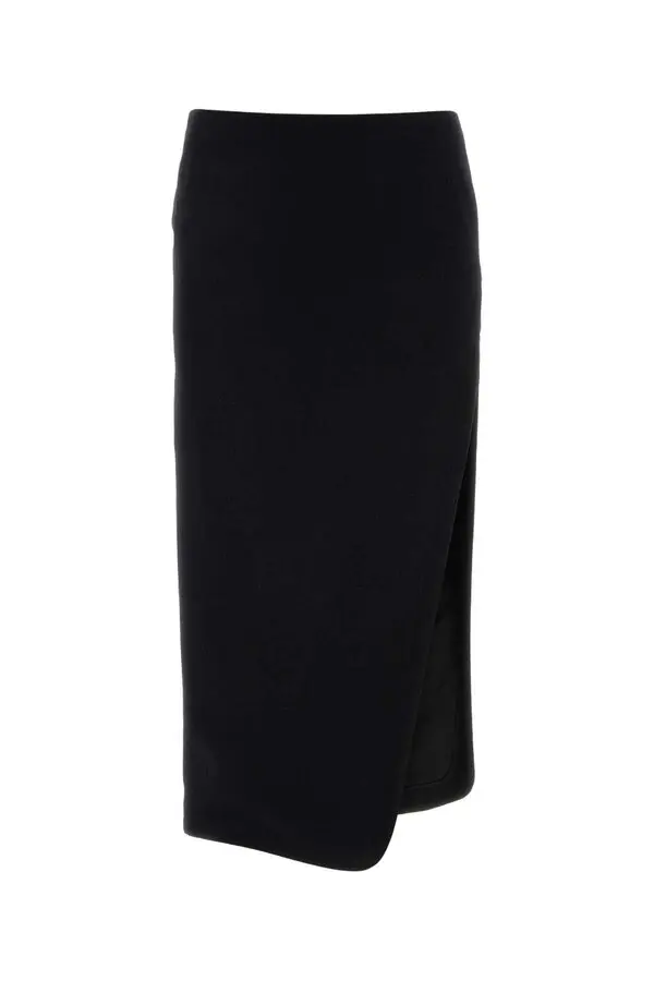 ANN DEMEULEMEESTER Wool Skirt - Black