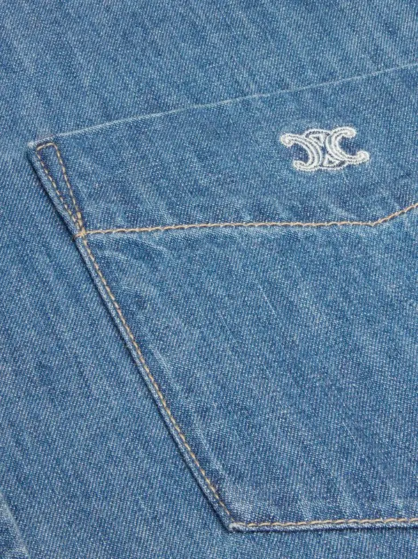Celine Cotton Shirt With Triomphe Detail