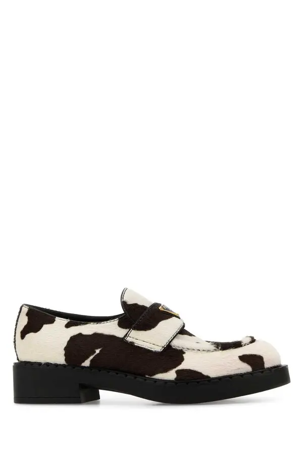 Prada Printed Calf Hair Loafers - Multicolor