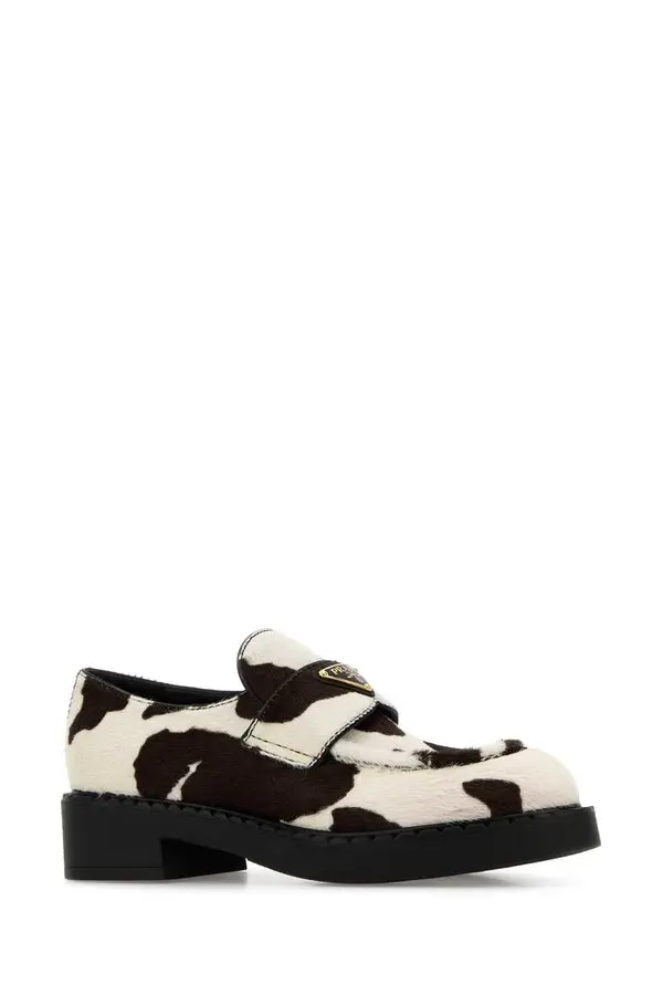 Prada Printed Calf Hair Loafers - Multicolor