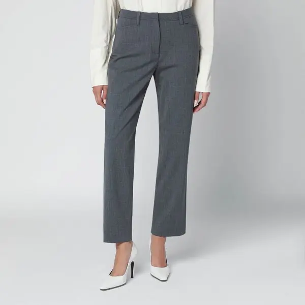 THELATEST Grey Wool-blend Trousers