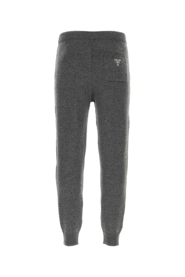 Prada Dark Grey Cashmere Joggers