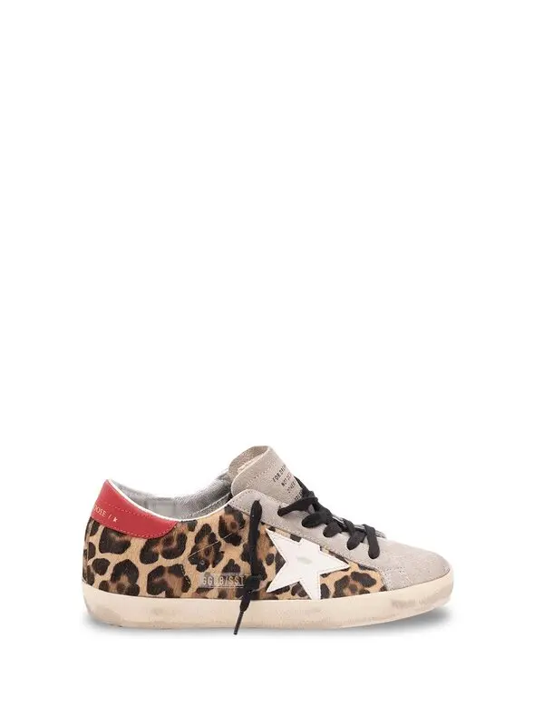 GOLDEN GOOSE Super-star Leopard Print Sneakers
